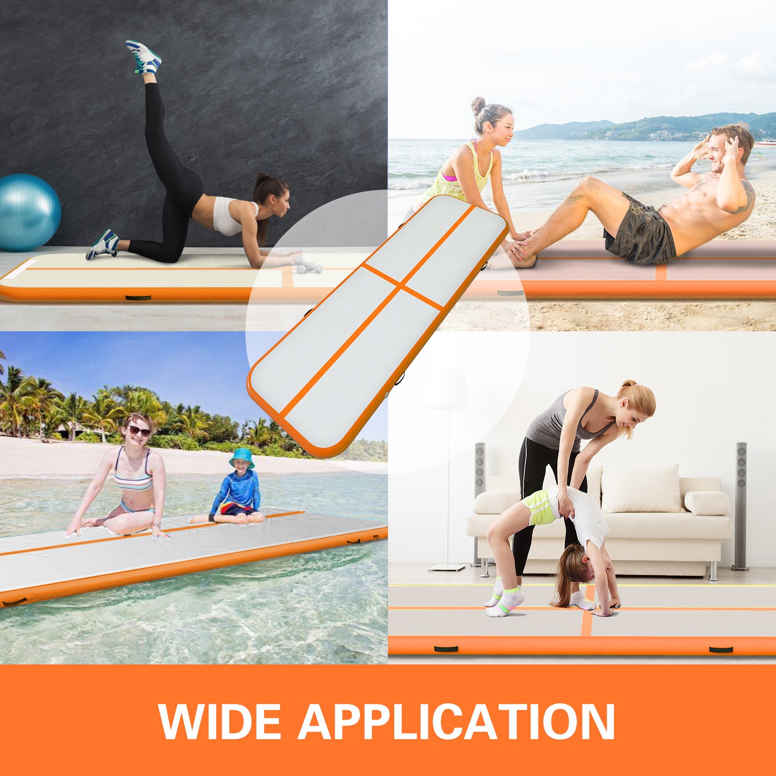 Yepsport Air Track, 20ft Inflatable Air Track Tumbling Mat with ...