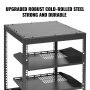 VEVOR 12U Open Frame Server Rack, 15''-40'' Adjustable Depth, Free ...