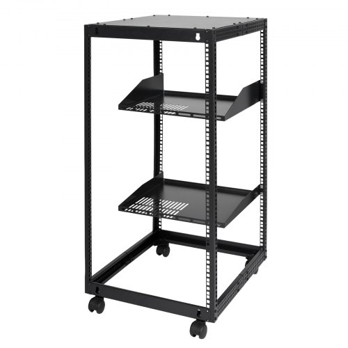 VEVOR 20U Open Frame Server Rack, 23-40 in Adjustable Depth, Free ...
