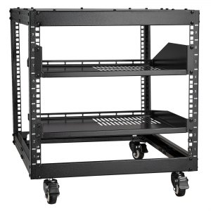 VEVOR 9U 4 Post Open Frame Server Rack Network Enclosure 23''-40 ...