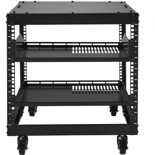 VEVOR 9U 4 Post Open Frame Server Rack Network Enclosure 23''-40 ...