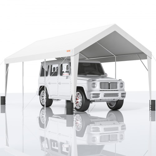 VEVOR Carport, Heavy Duty 10x20ft Car Canopy, Outdoor Garage Shelter ...