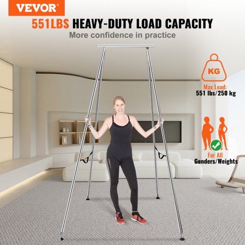 VEVOR Aerial Yoga Frame, 9.67 ft Height Yoga Swing Stand, Max 551.15 ...