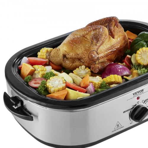 VEVOR Electric Roaster Oven, 18 QT Turkey Roaster Oven with Self ...