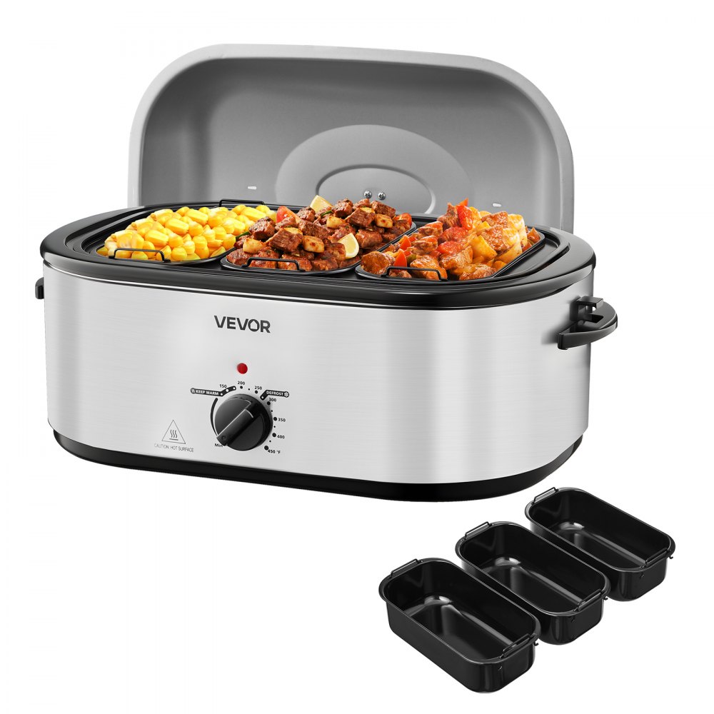 VEVOR Electric Turkey Roaster Oven – 24 QT, 150 to 450℉
