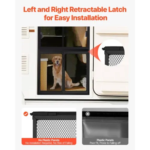 RV Screen Door Protector 26.5 x 20 inch Door Grille Easy to Install ...