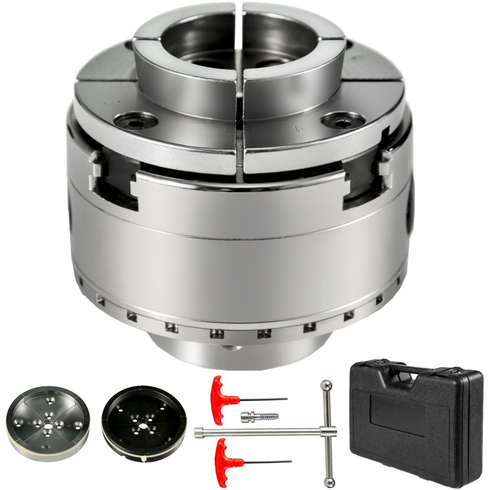 VEVOR Lathe Chuck 4-inch Woodturning Chuck 4 Jaws 1inch x 8TPI Thread ...
