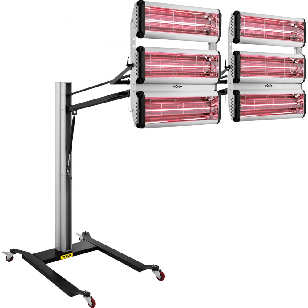 VEVOR 6000W Paint Curing Lamp, Infrared Curing Lamp, 110V Paint Baking ...