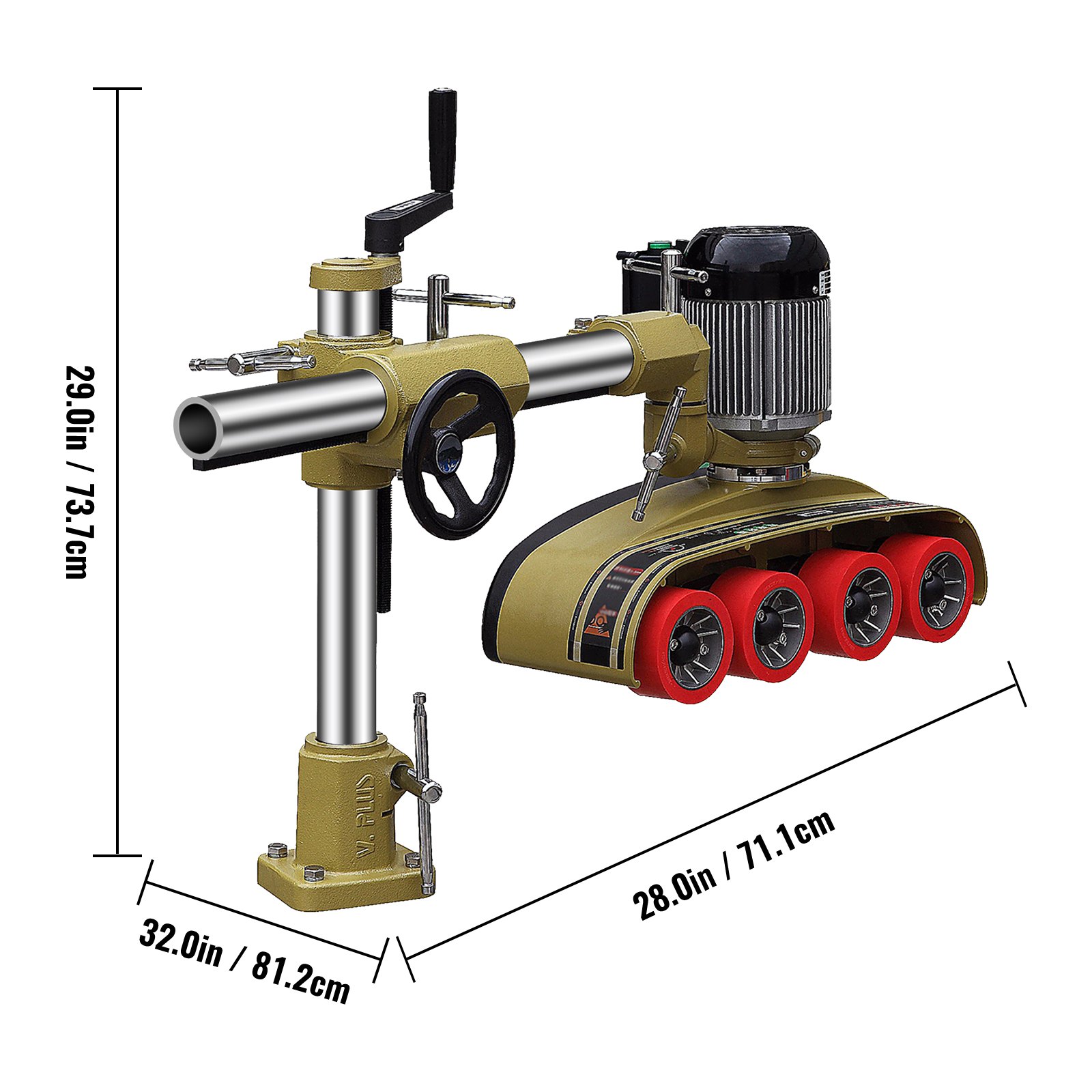 VEVOR Power Feeder Power Stock Feeder 1 HP Table Saw Feeder 4 Rollers 4 ...