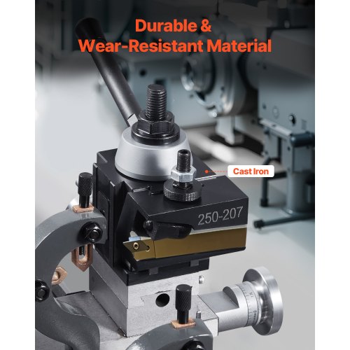 Quick Change Tool Post Set 6 Pcs Lathe Tool Holders for 10"-15" Mini ...