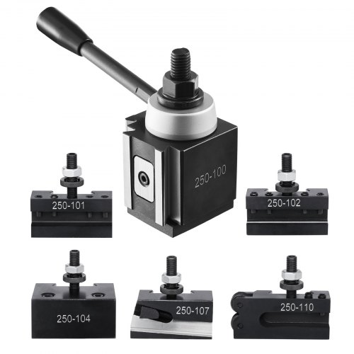 Quick Change Tool Post Set 6 Pcs Lathe Tool Holders for 6"-12" Mini ...