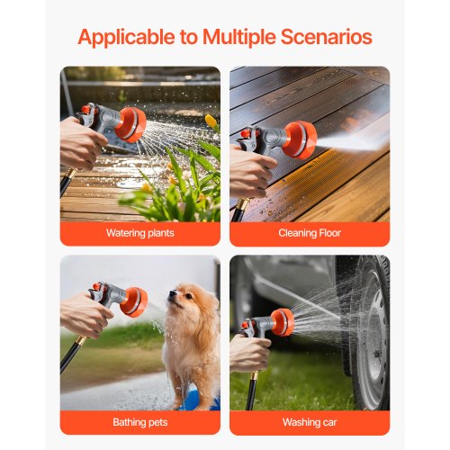 VEVOR Retractable Garden Hose Reel 1/2 in x 65 ft Wall Mounted Garden Hose Reel | VEVOR CA