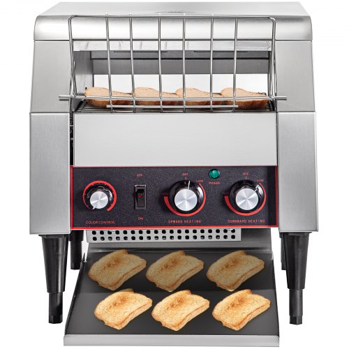 VEVOR 450 Slices/Hour Commercial Conveyor Toaster,2600W Stainless Steel ...