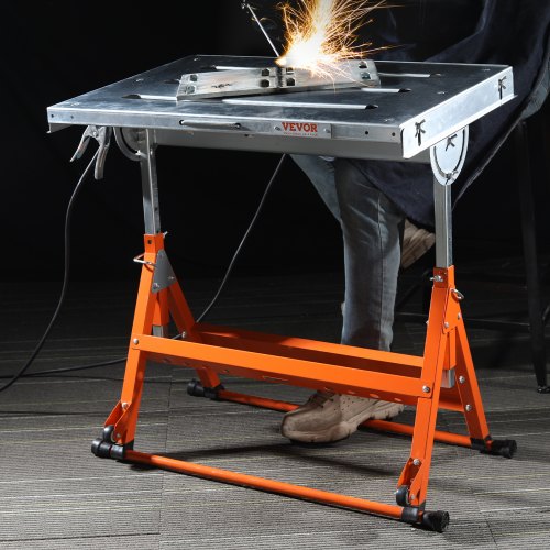 VEVOR Welding Table 30" x 20", 400lbs Load Capacity Steel Welding ...