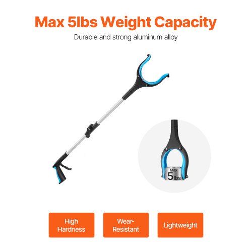 34" Grabber Reacher Tool, 2-Pack Foldable Reacher Grabber Pickup Tool ...
