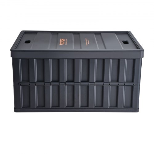 VEVOR Collapsible Storage Bins with Lids, 65L 3 Packs, Folding Plastic ...