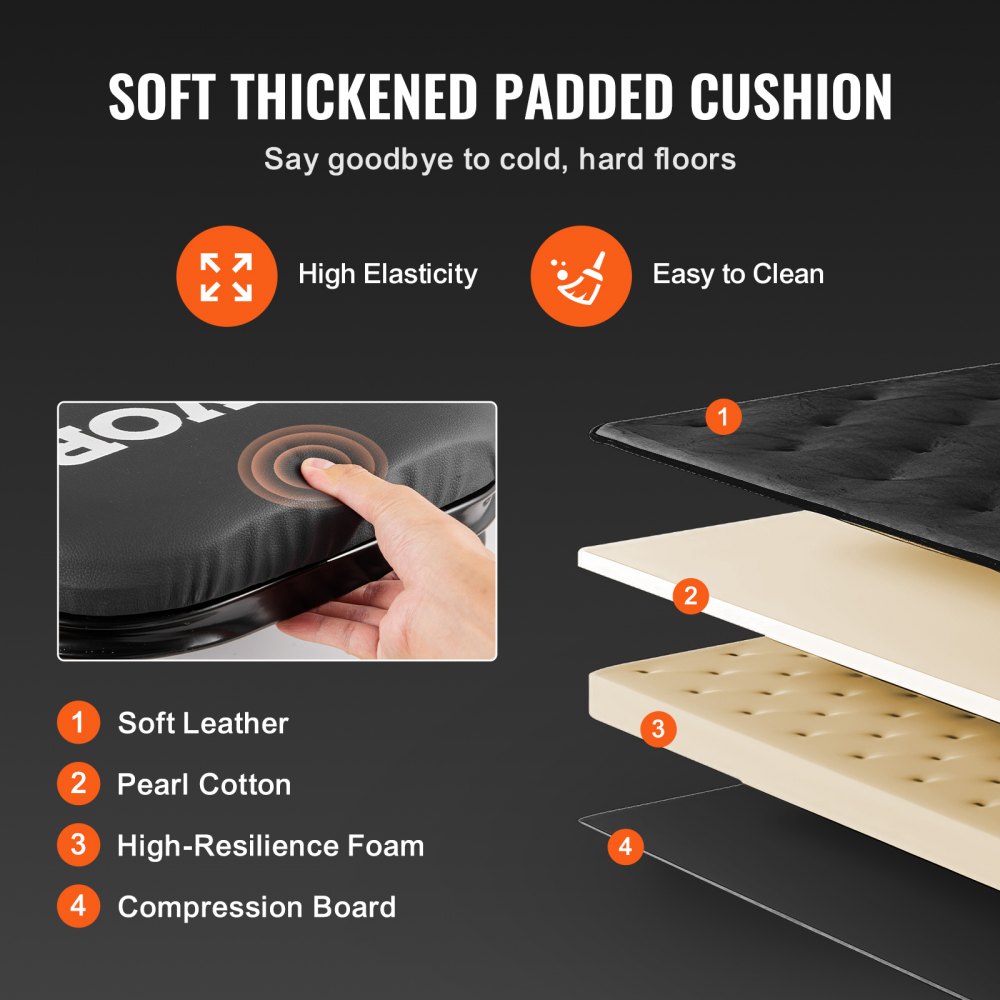 VEVOR Foldable Z Garage Creeper, 40 in, 450 lbs Load Capacity Rolling ...