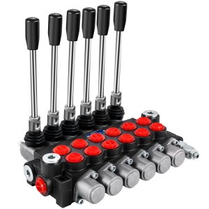 VEVOR Hydraulic Directional Control Valve, 6 Spool Hydraulic Spool ...