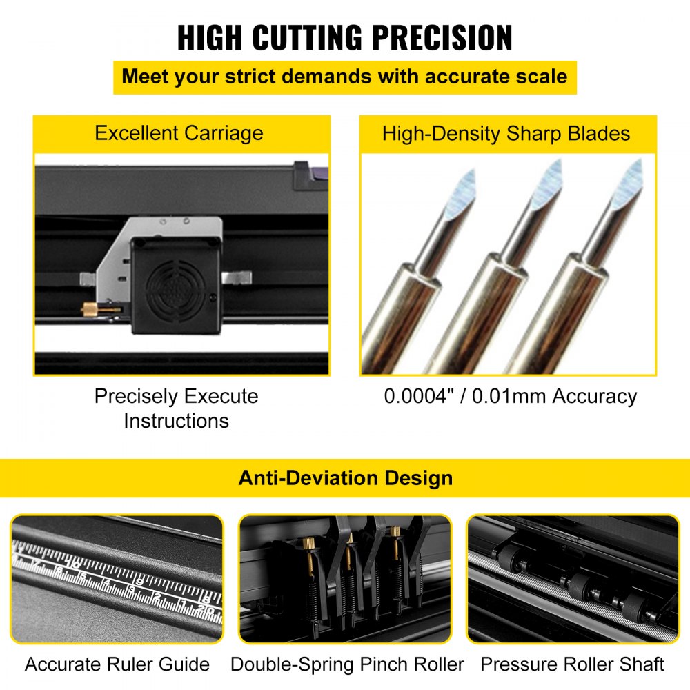 VEVOR Line Free Vinyl Cutter Machine 870mm Vinyl Printer U-Disk Offline ...