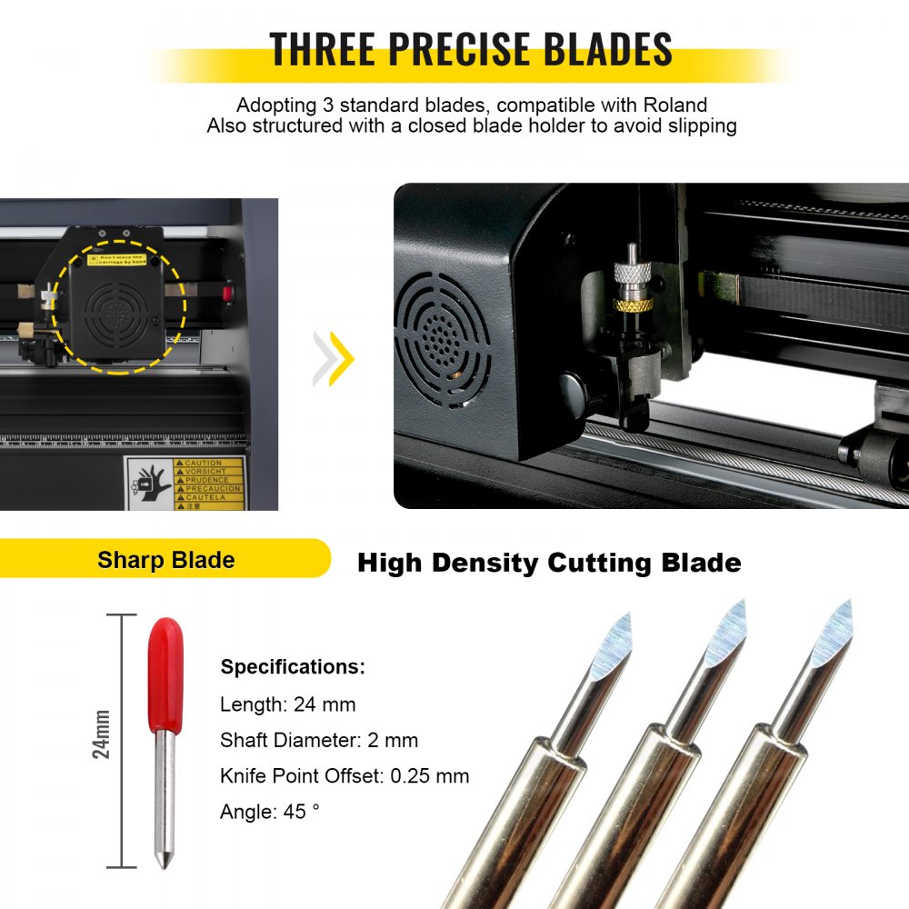 VEVOR VEVOR Vinyl Cutter Machine, 375mm Vinyl Printer, Maximum Paper ...