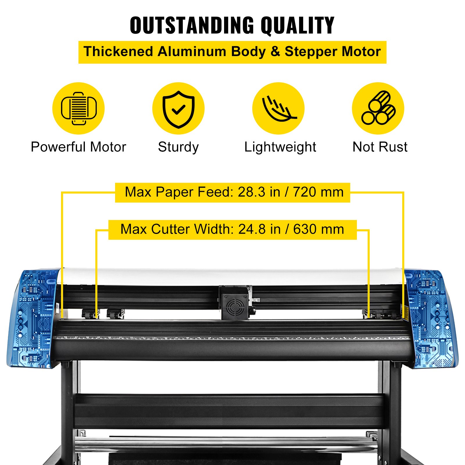 VEVOR Vinyl Cutter 28 inch Vinyl Cutter Machine 720mm Vinyl Printer ...