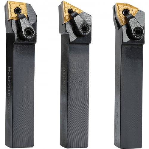 VEVOR 3 Pieces Indexable Lathe Turning Tool Holder, 5/8 in, CNC Heavy-Duty Metal Lathe Cutting ...