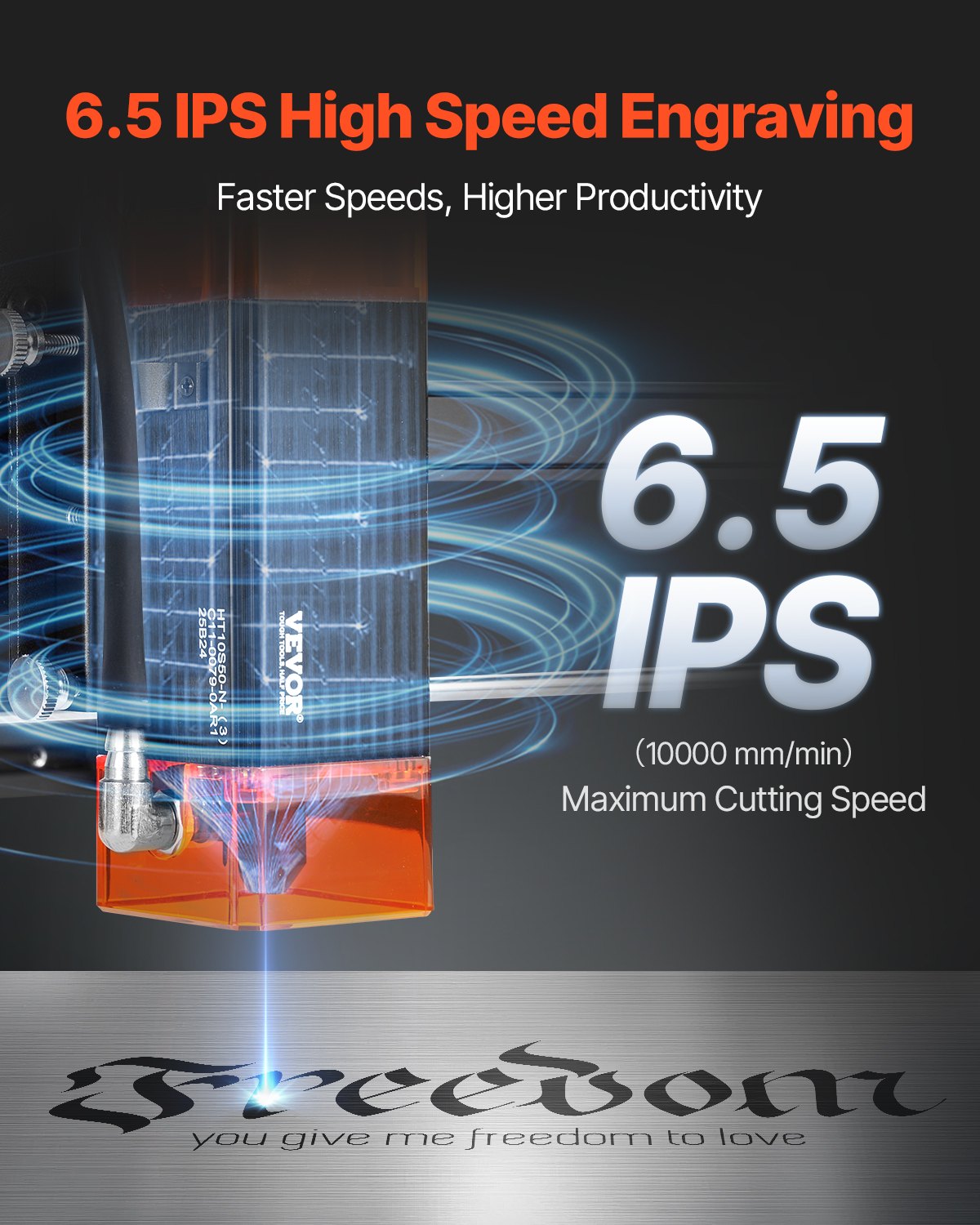 VEVOR Laser Engraver, 10W Output, Laser Engraving Cutter Machine, 14.9 ...