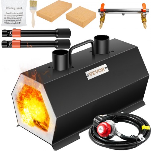 VEVOR Propane Forge Farrier Forge Double Burner Tool Knife Making ...