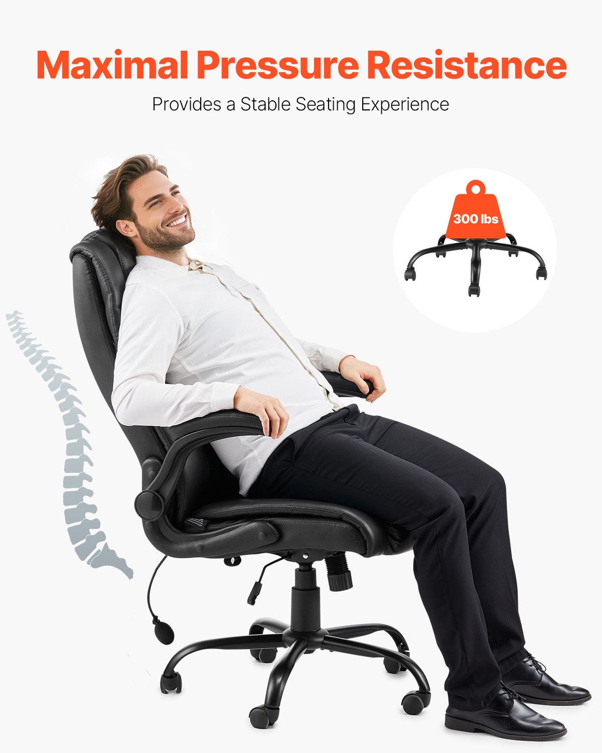 VEVOR Ergonomic Desk Chair with Lumbar Support — Office Use