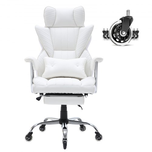 VEVOR Executive Office Chair Reclining Office Chair with Footrest 90 ...