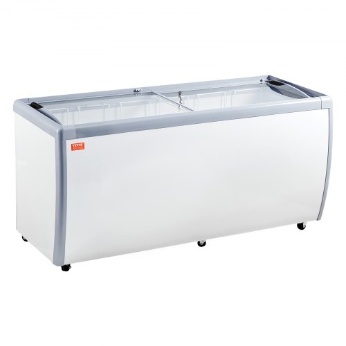 VEVOR Commercial Ice Cream Display Case, 20 Cu.ft Chest Freezer, Mobile ...