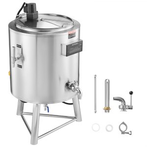 Commercial Milk Pasteurization Machine 100L Pasteurizer for Milk Sterilization | VEVOR US