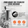 Commercial Milk Pasteurization Machine 150L Pasteurizer for Milk Sterilization | VEVOR US