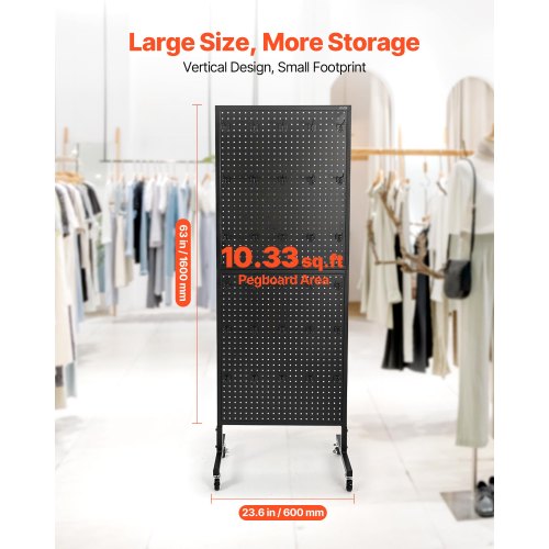 Pegboard Display Stand with 30 Hooks Pegboard Panels Display with ...