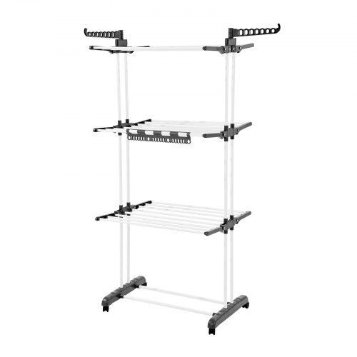 VEVOR Clothes Drying Rack, 4-Tier Foldable Laundry Dryer Rack, Metal ...