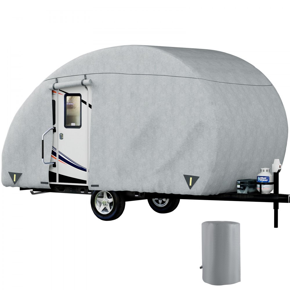 VEVOR Teardrop Trailer Cover, Fit for 16' - 18' Trailers, Upgraded Non ...