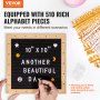 VEVOR Black Felt Letter Board, 10"x10" Felt Message Board, Changeable ...