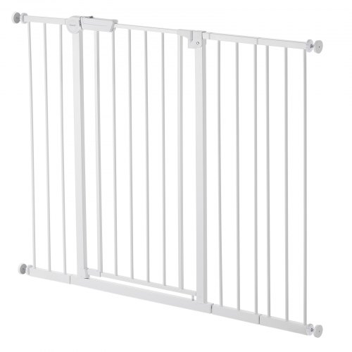 Baby Gate 26-48 Inches Adjustable Width 36 Inches High Dog Gate White ...