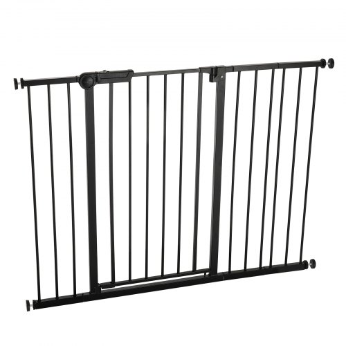 Baby Gate 26-48 Inches Adjustable Width 36 Inches High Dog Gate Black ...