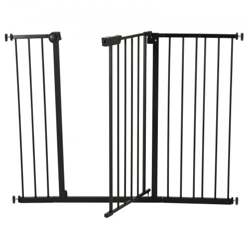 Baby Gate 26-48 Inches Adjustable Width 36 Inches High Dog Gate Black ...