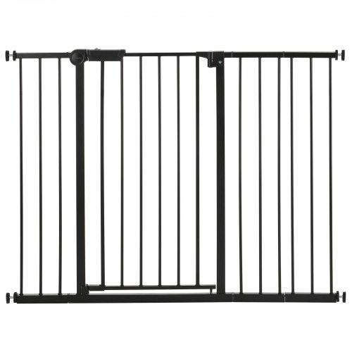 Baby Gate 26-48 Inches Adjustable Width 36 Inches High Dog Gate Black ...
