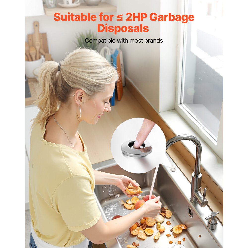 VEVOR Countertop Garbage Disposal Switch – 2.5 in Steel