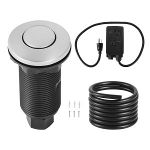 VEVOR Garbage Disposal Air Switch Kit Dual Outlet Sink Top Air Switch 3 ...