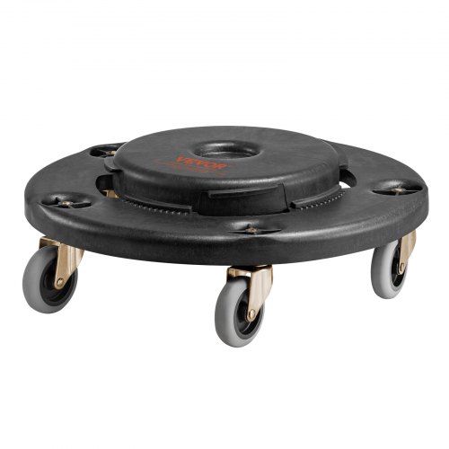 Round Trash Can Dolly Fit 20, 32, 44, 55 Gal Garbage Container 500lbs ...