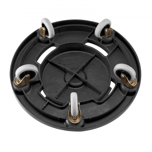 Round Trash Can Dolly Fit 20, 32, 44, 55 Gal Garbage Container 500lbs ...