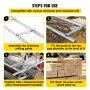 VEVOR Rail Mill Guide System 9 FT Chainsaw Mill Rail Guide with 4 Wood ...