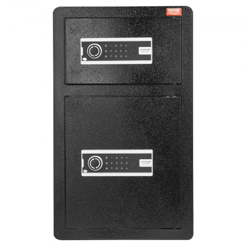 VEVOR Double Door 4.5 cu.ft Safe Box with Key Lock Password Fireproof ...