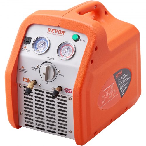 VEVOR 1 HP Refrigerant Recovery Machine - Dual Cylinder Portable AC ...