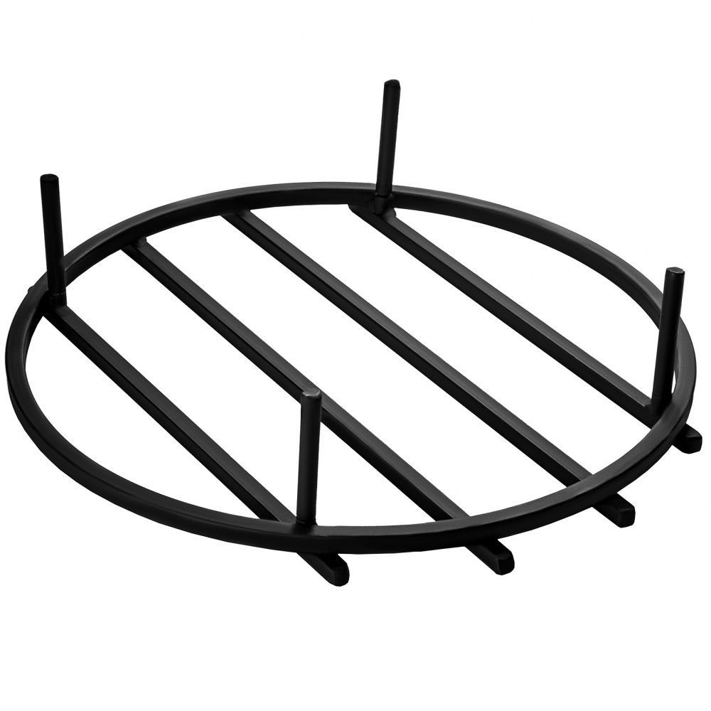 VEVOR Fire Pit Grate, Heavy Duty Iron Round Firewood Grate, Round Wood ...
