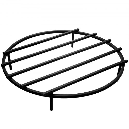 VEVOR Fire Pit Grate, Heavy Duty Iron Round Firewood Grate, Round Wood ...